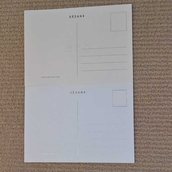 Sezane | Office | Sezane Stationery Postcard Set Of 2 | Poshmark